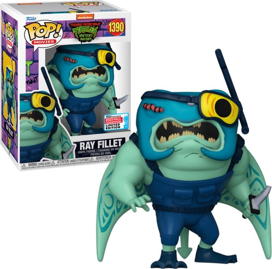 Funko POP! Ray Fillet 1390 Teenage Mutant Ninja Turtles Mutant Mayhem ...