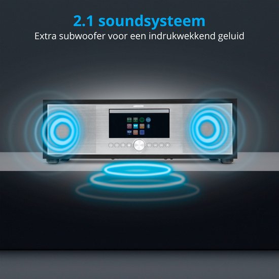 MEDION P66400 Stereoanlage (Internetradio, DAB+, CD/MP3-Player, Spotify ...