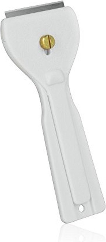 Metaltex - Radeermesje - 13,5 X 5,5 cm - Staal - Wit | bol