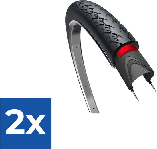Buitenband Edge Metro Elite Protect Plus 28 x 1.40 / 37-622 - zwart met ...