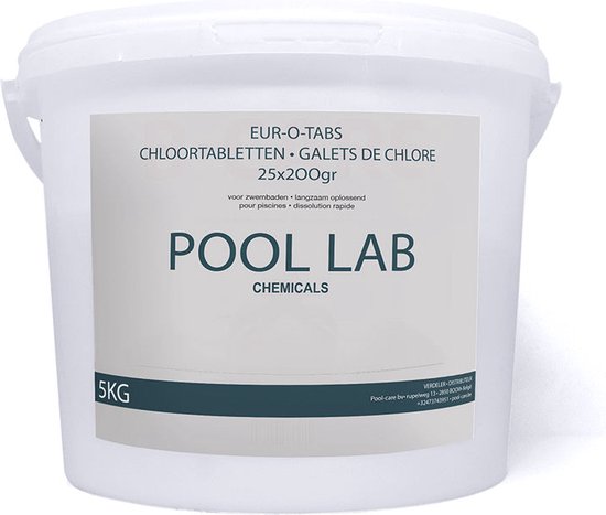 Pool Lab Tabs 25x200gr - Chloortabletten Zwembad- 5kg | bol