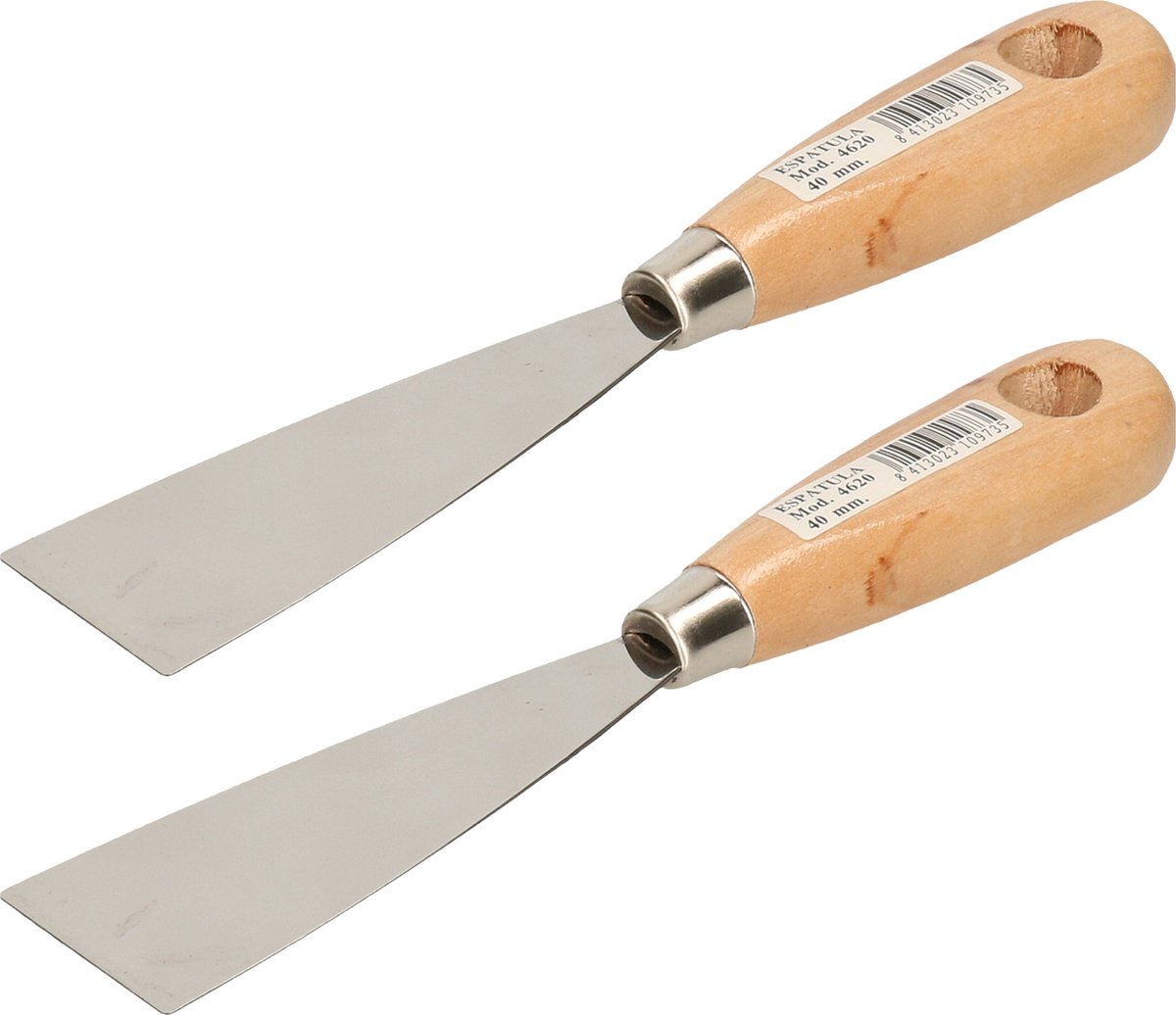 Couteau à mastic Amig - 2x - largeur de travail 40 mm - acier ...