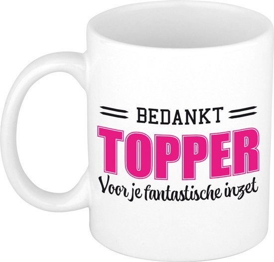 Bellatio Decorations Cadeau koffiemok voor collega/werknemer - bedankt -... | bol