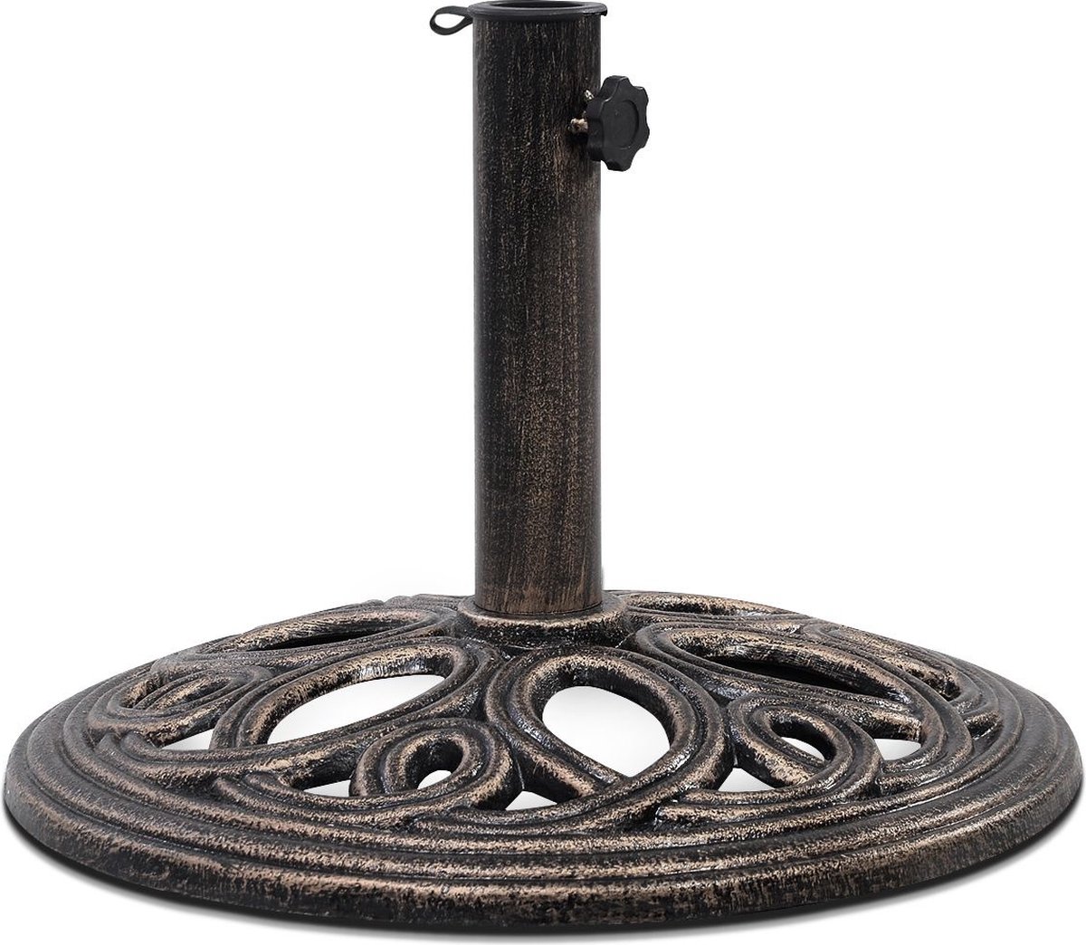 Coast Gietijzeren Parasolvoet - Parasolstandaard - 32 cm Hoog - Brons | bol
