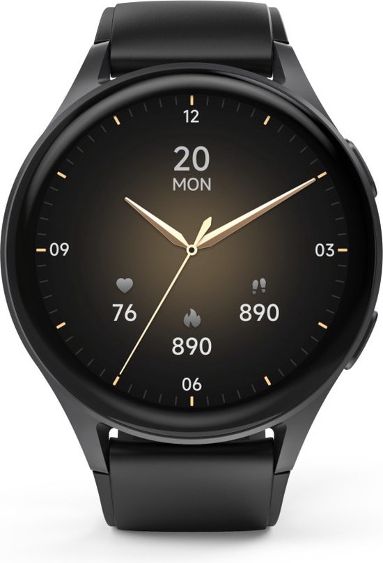 Hama Smartwatch "8900", GPS, AMOLED 1.43", telefoonfunctie, Alexa, rond ...