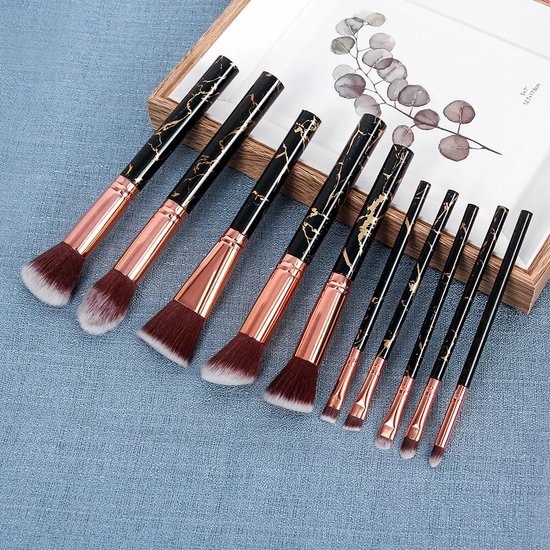 Make up kwasten - set 13 stuks - Zacht fijne borstels grote brush borstel | bol