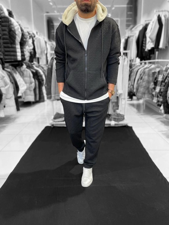 Trainingspak Katoen - Dikke pak Met capuchon - Mannen Trainingspak ...
