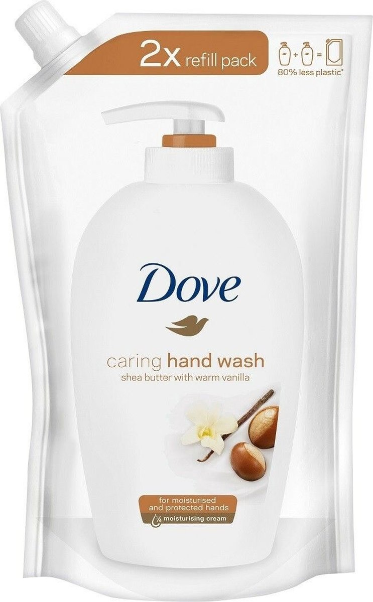 Dove Handzeep Navulling Caring Hand Wash Shea Butter - 10x500ml | bol