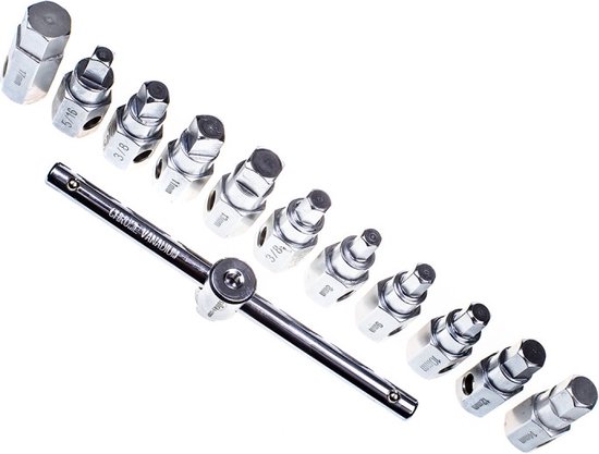 Carterplug doppen set - 12 delig - Olie plug dop - Carter plug sleutel ...