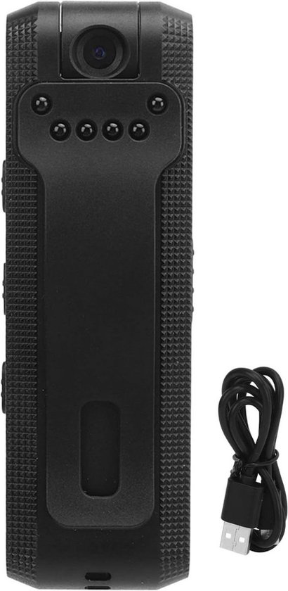 Bodycam - Action Camera Met 180º Draaibare Lens & Infrarood - Spy Camera - Draadloos -... | bol