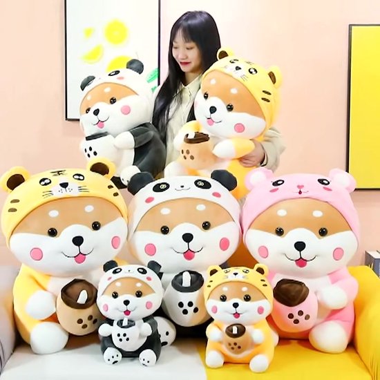 Torr® - Kawaii knuffel XL - 50CM - Shiba Inu - Bubble Thee - XL ...