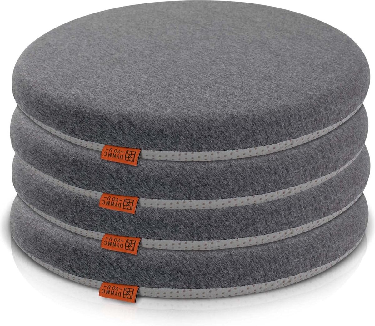 Zitkussen stoel - stoelkussen 40x40 cm - rond set van 4 39 x 39 cm ...