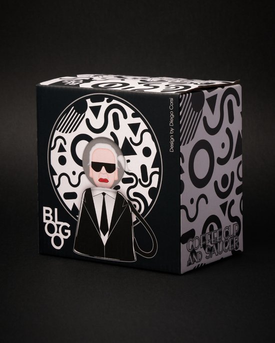 BLOGO Design Kop en schotelset "STYLE-KARL LAGERFELD" The Icons ...