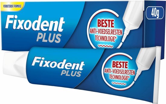 Fixodent Kleefpasta Plus Premium 40 gr - Voordeelverpakking 12 stuks | bol