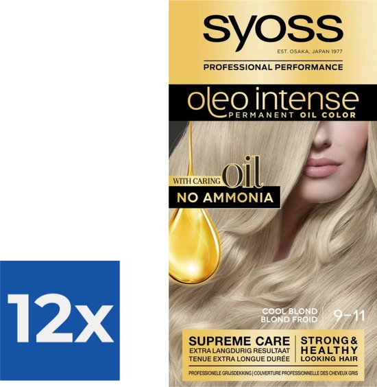SYOSS Oleo Intense 9-11 Cool Blond haarverf - 1 stuk ...