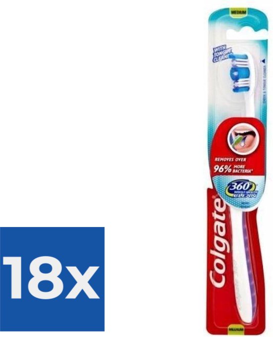 Colgate Tandenborstel - Whole Mouth Clean Medium - Voordeelverpakking ...