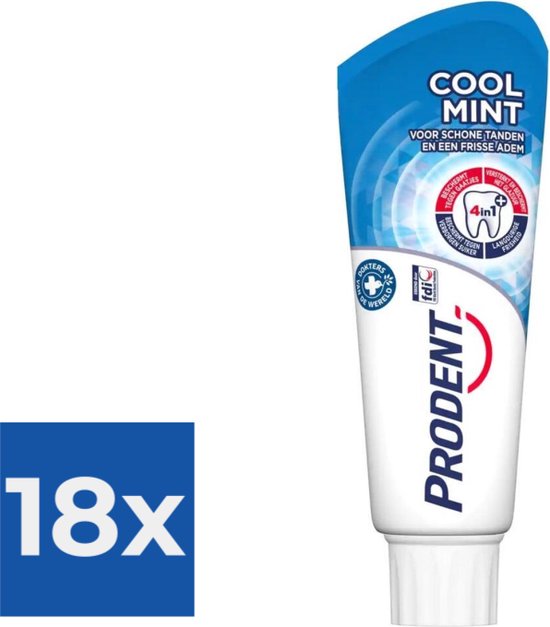 Prodent Tandpasta Coolmint 75 ml - Voordeelverpakking 18 stuks | bol