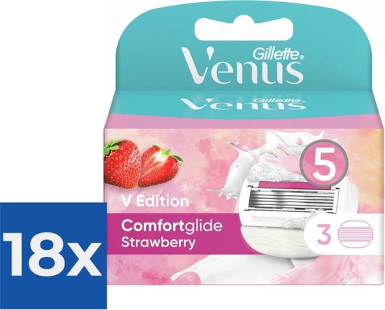 Gillette Venus Scheermesjes Comfortglide Strawberry 3 stuks ...