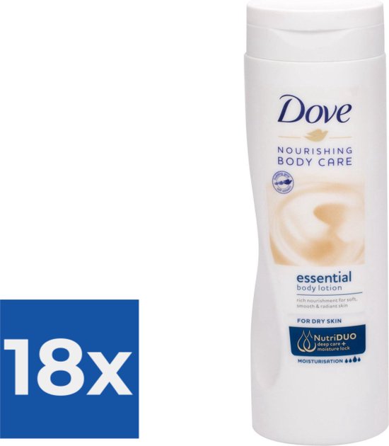 Dove Essential - 400 ml - Bodylotion - Voordeelverpakking 18 stuks | bol