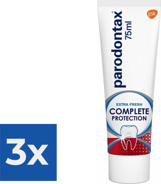 Parodontax - Tandpasta - Complete Protection - Extra Fresh - 75ml x 3 | bol