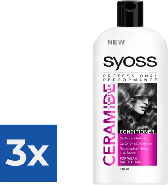 Syoss Conditioner Ceramide Complex 500ml - Voordeelverpakking 3 stuks | bol