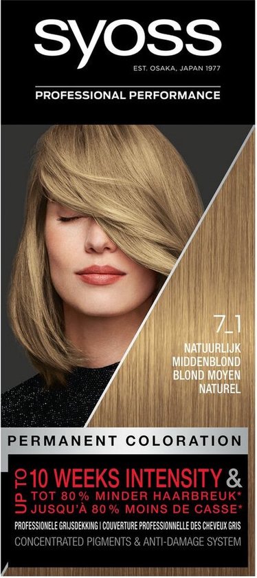 Syoss Color baseline 7-1 Natuurlijk Midden Blond | bol