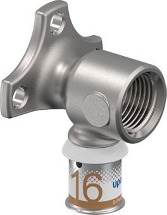 Uponor S-Press Smart Aqua muurplaat - met lage flens 1/2 binnendraad x 16 mm pers | bol