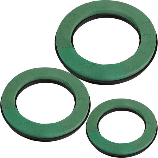 Oasis steekschuim Naturebase bio ring 30cm, Biologisch afbreekbaar, 2 ...