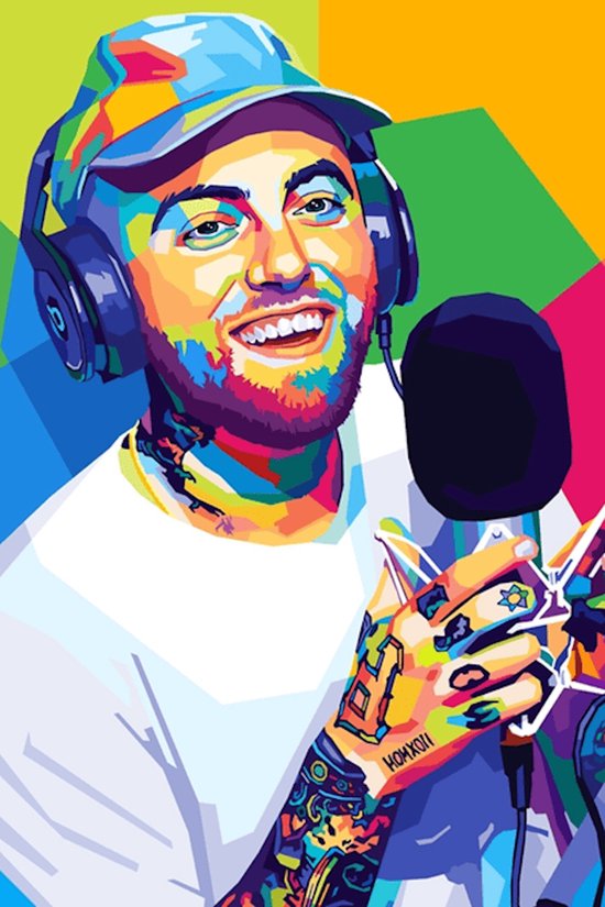 Mac Miller Poster | Rap Poster | Circles | Muziekposter | Pop art ...