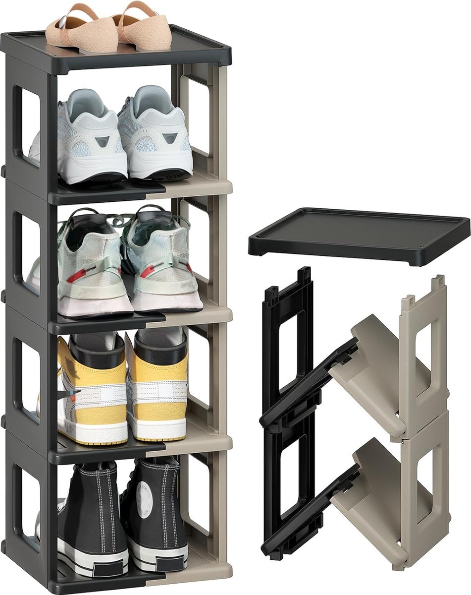 Schoenenrek 5-laags Schoenenrek Smal Schoenenrek Schoenenkast Ruimtebesparend... | bol.com
