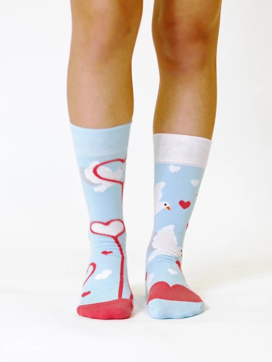 Dedoles Sokken - Regular Socks White Doves - Unisex - Maat - 43-46 | bol
