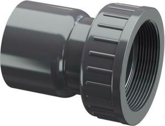 pvc druk 2/3 koppeling, inwendig lijm x binnendraad 32 mm x 1 inch | bol
