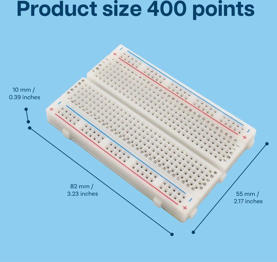 MMOBIEL 3st PCB Breadboard Prototype Circuit Bord Soldeervrij – 3x400 ...