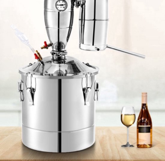 Velox Destilleerapparaat - 20L - Destilleerketel - Moonshine Maken ...