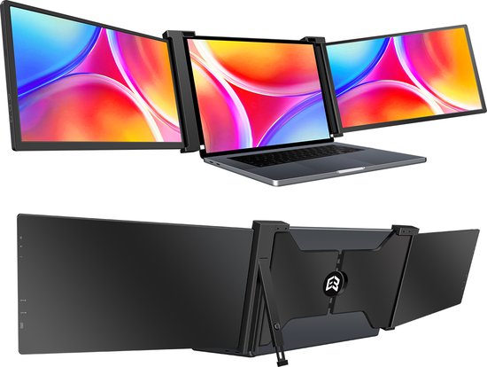 E3 Tri-screen - Portable Monitor -Beeldscherm - Monitoren - Inclusief ...