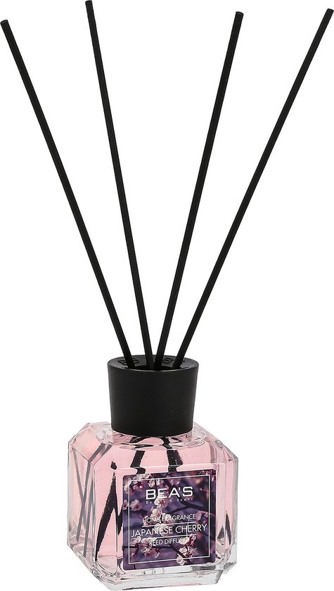 BEA'S JAPANESSE CHERRY REED DIFFUSER - 120 ml - Geurstokjes ...