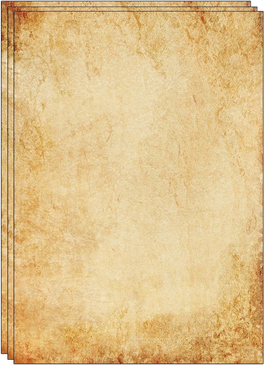 40 recycling vellen oud briefpapier/vintage design papier DIN A4 ...