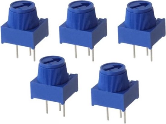 Weerstand regelbaar 1K Ohm 3386P Trimpot Trimmer Potentiometer met knop ...