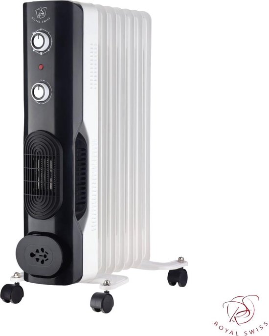 Royal Swiss - Oil-Filled Radiator met thermostaat en ventilator - 1900W ...