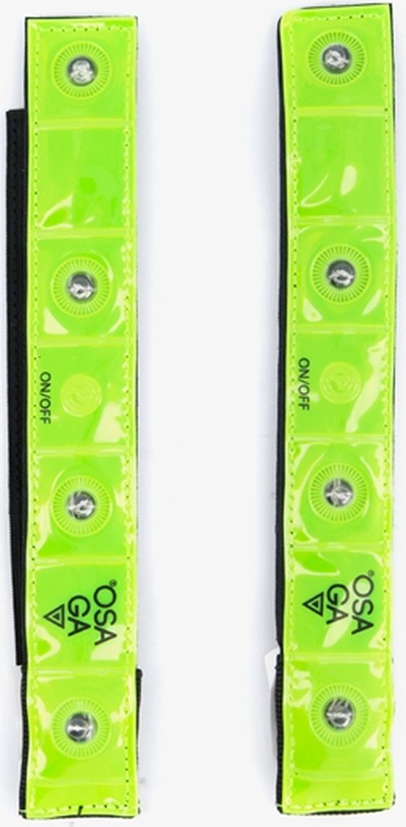Osaga hardloop armband met led verlichting 2 stuks - Geel | bol