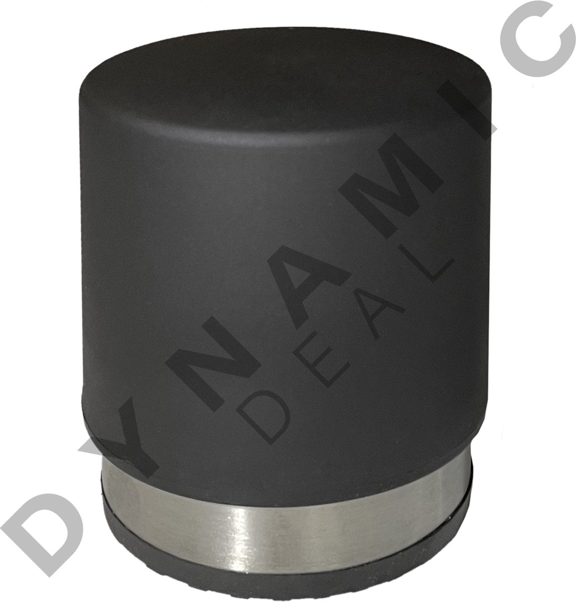 Deurstop - Deurstopper - Ø 8.4 x 10cm - Mat Zwart - Beschermrand ...