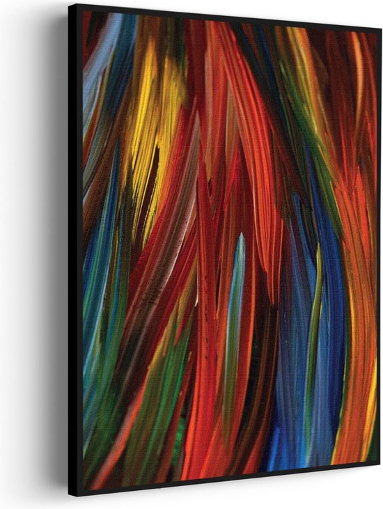 Akoestisch Schilderij Geschilderde Strepen Kleurrijk Rechthoek Verticaal Basic L (72 X... | bol