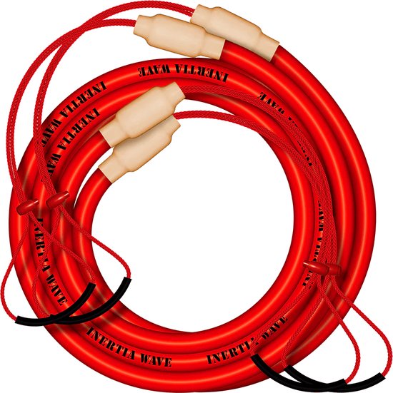 Inertia Wave® Duo Battle Rope - Fitness Kit - Sport - Red | bol
