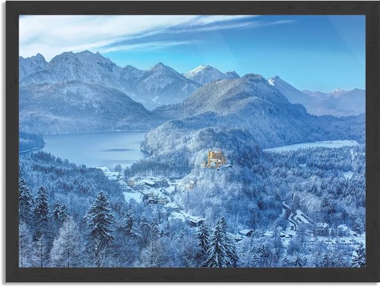 Poster De witte bergen Rechthoek Horizontaal Met Lijst M (40 X 30 CM ...