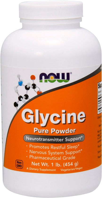 Glycine - Pure Powder - 454 grams - NOW Foods | bol.com