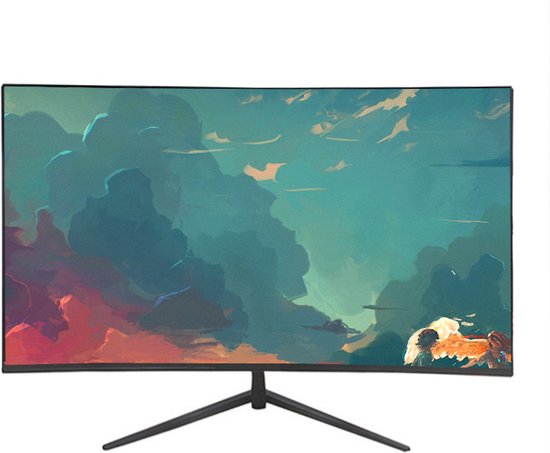 IPS/VA AJ320C - Monitor 32 inch 2K 144/165 Hz Curved - LED - inclusief mouse -... | bol