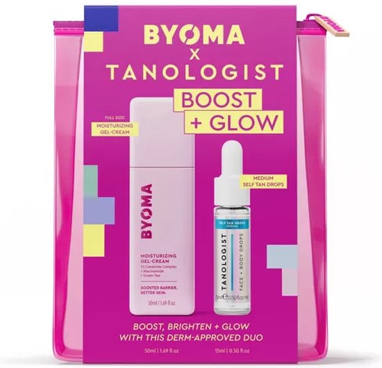 BYOMA+Tanologist Glow Duo and Bag Skincare Gift Set | bol