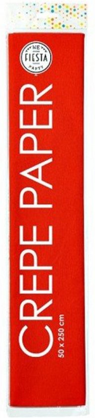 12 x Crepe papier Rood pakket 250 x 50 cm - Knutselen met papier - Knutselspullen,... | bol