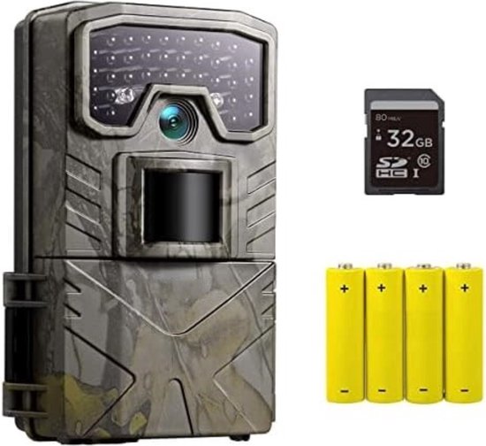 Wildcamera Met Nachtzicht - Wildcamera Voor Buiten - Buitencamera Met Nachtzicht - 20MP | bol