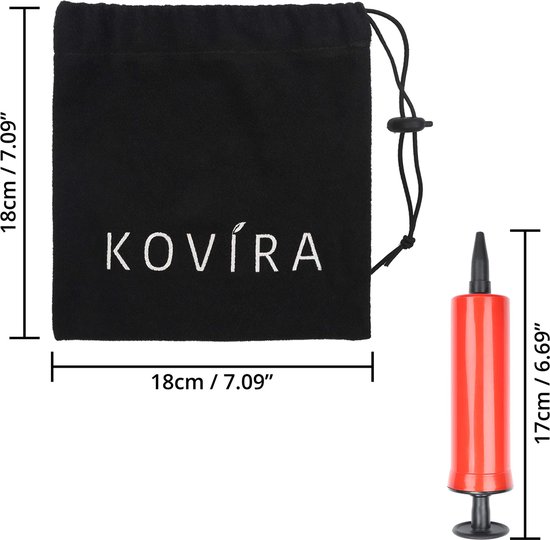 Kovira Opblaasbare Donut Ring Kussen met Pomp & Reistas – Diameter 38 ...